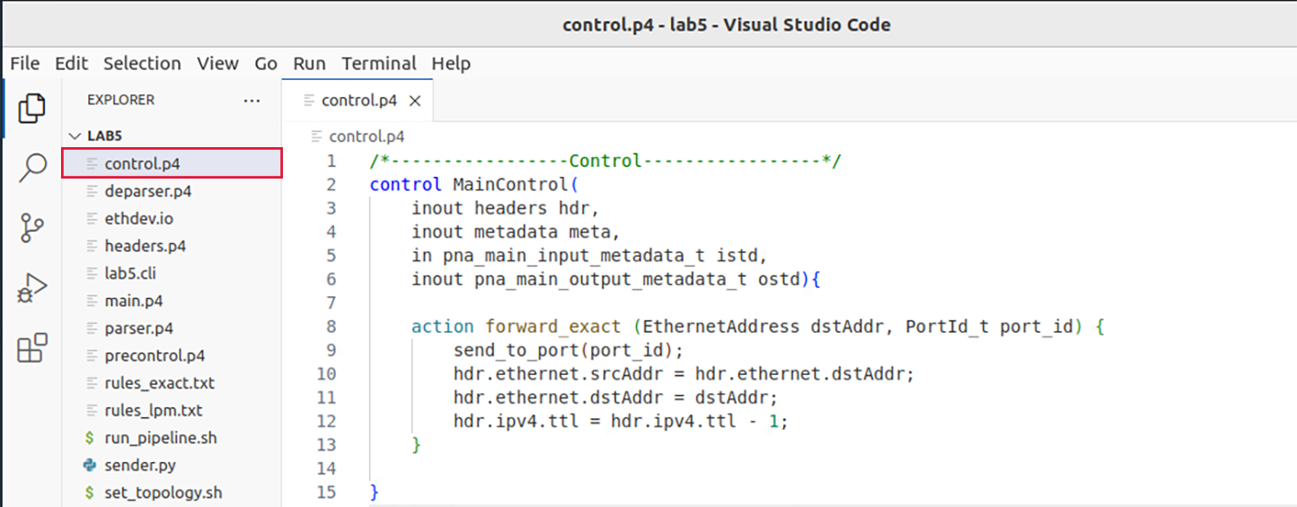 Defining tables with exact matching and LPM lookups — CyberInfra labs ...